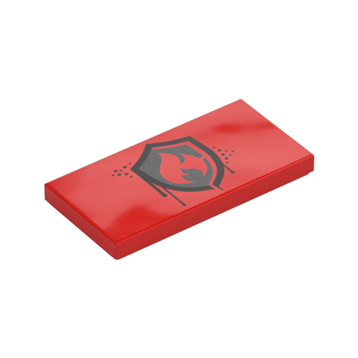 LEGO Tile 2 x 4 with Fire Logo (87079 / 111378) | Brick Owl