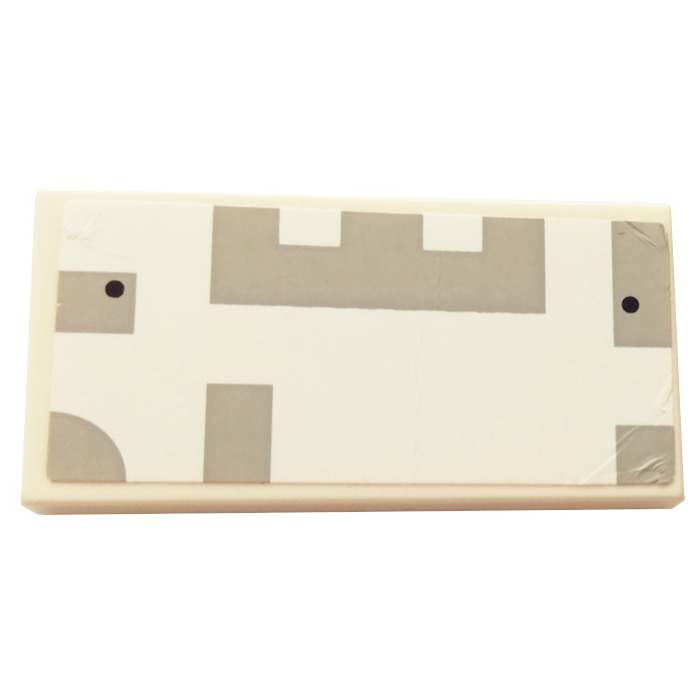 LEGO Tile 2 x 4 with Gray Roof Decor Sticker (87079) | Brick Owl - LEGO ...