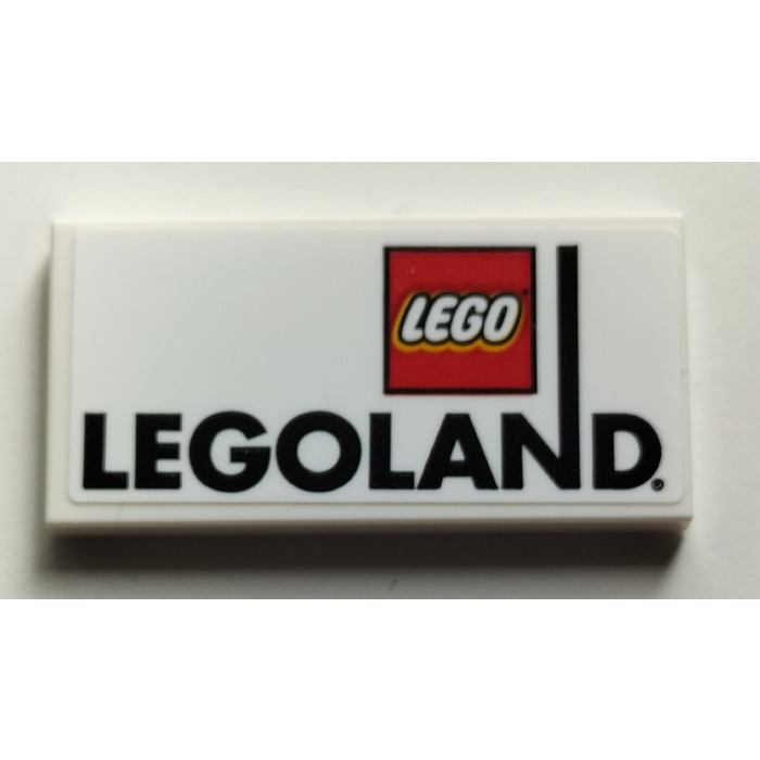 LEGO Tile 2 x 4 with LEGO Logo and 'LEGOLAND' Sticker (87079) | Brick ...
