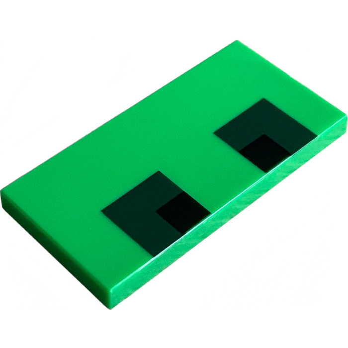 LEGO Tile 2 x 4 with Minecraft black eye pixels (66762 / 109938 ...
