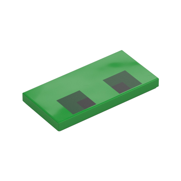 LEGO Tile 2 x 4 with Minecraft black eye pixels (66762 / 109938 ...