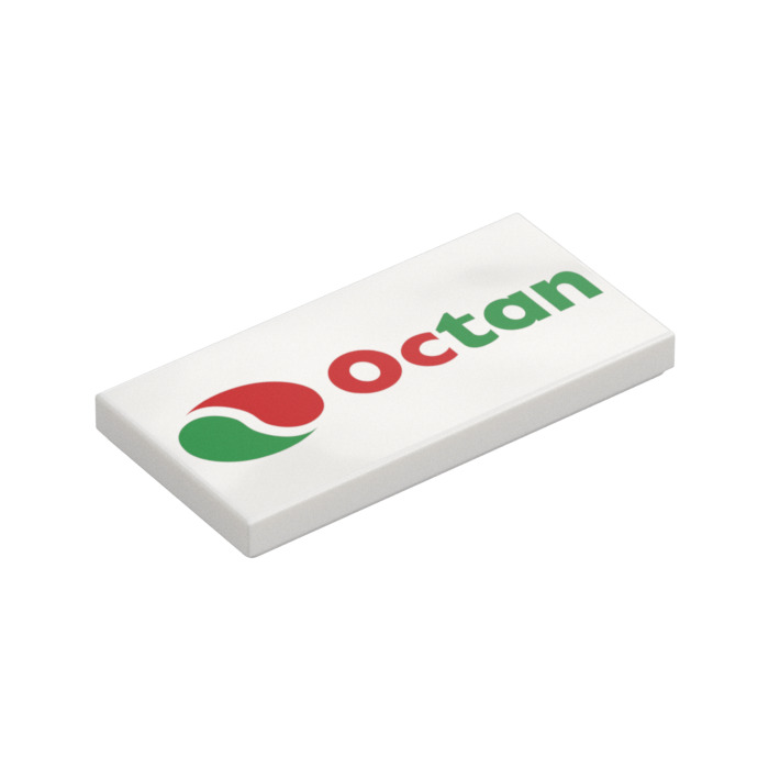 LEGO Tile 2 x 4 with "Octan" (87079 / 111571) | Brick Owl - LEGO ...