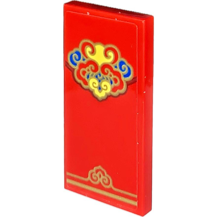 LEGO Tile 2 x 4 with Ornamental Decor Sticker (87079) | Brick Owl ...