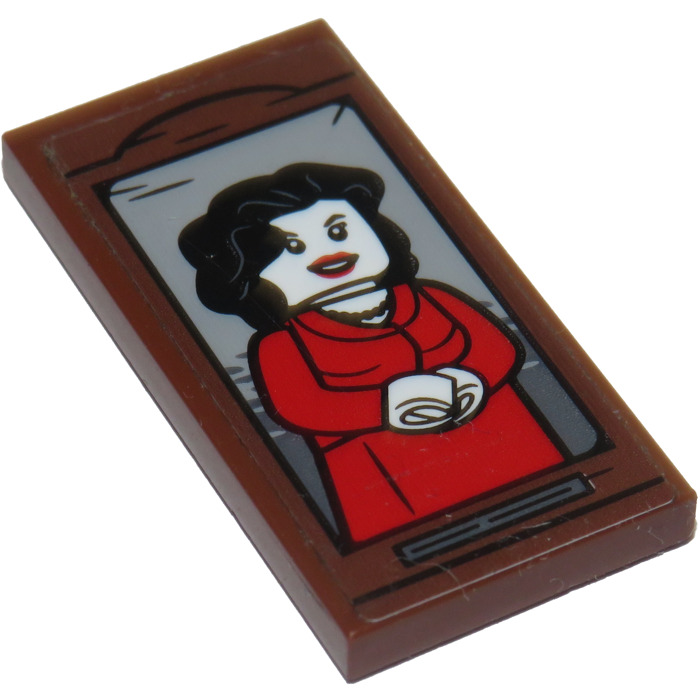 LEGO Tile 2 x 4 with Photo of woman Sticker (87079) | Brick Owl - LEGO ...