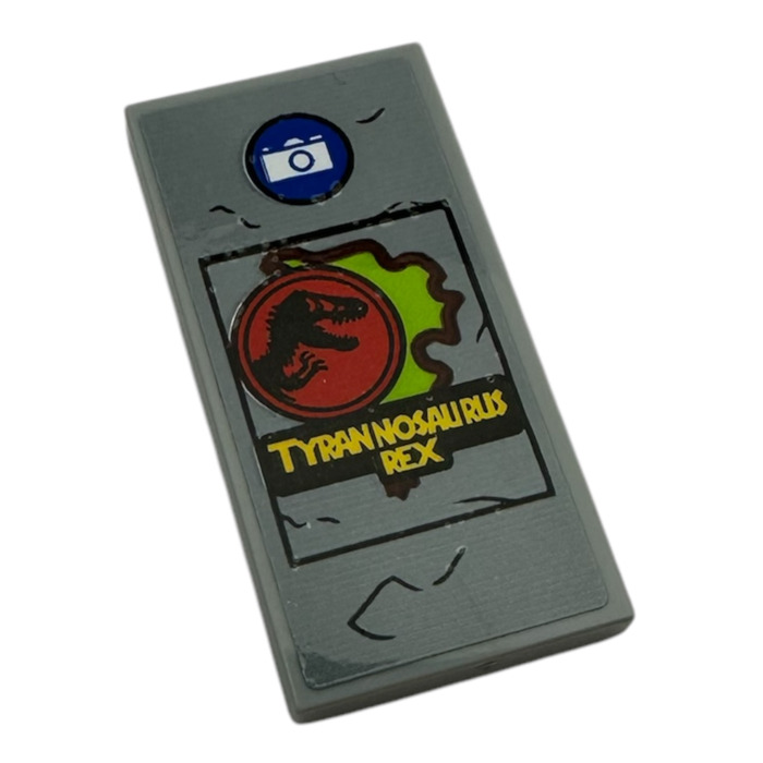 LEGO Tile 2 x 4 with Photopoint 'TYRANNOSAURUS REX' Sticker (87079 ...