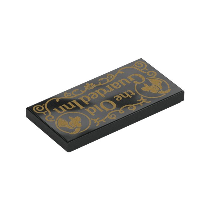 LEGO Tile 2 x 4 with "the Old Guarded Inn" Sign (87079 / 110895 ...