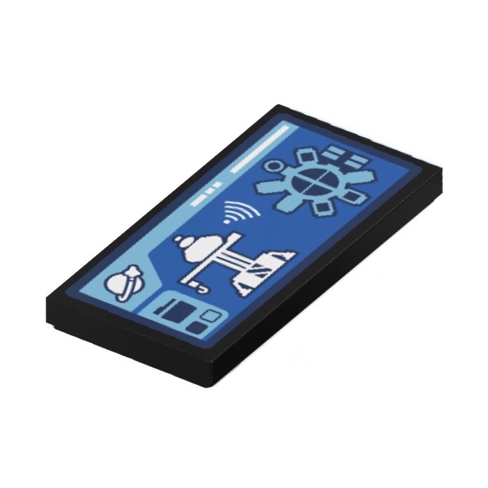 LEGO Tile 2 x 4 with Tower Monitor Sticker (87079) | Brick Owl - LEGO ...