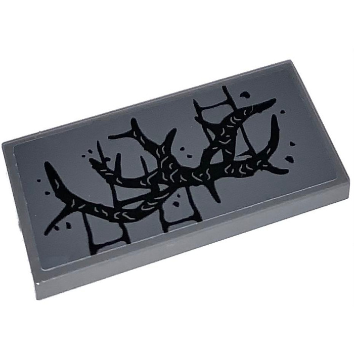 LEGO Tile 2 x 4 with Withered Bricks Sticker (87079) | Brick Owl - LEGO ...