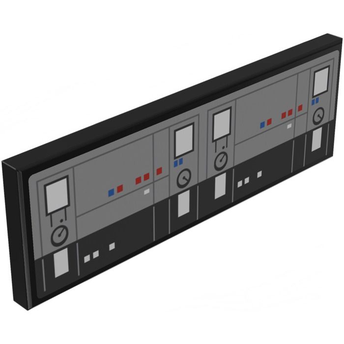 LEGO Tile 2 x 6 with Dials and Controls Sticker (69729) | Brick Owl ...