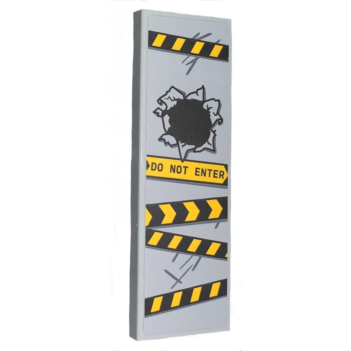 LEGO Tile 2 x 6 with ‘DO NOT ENTER’ Sticker (69729) | Brick Owl - LEGO ...
