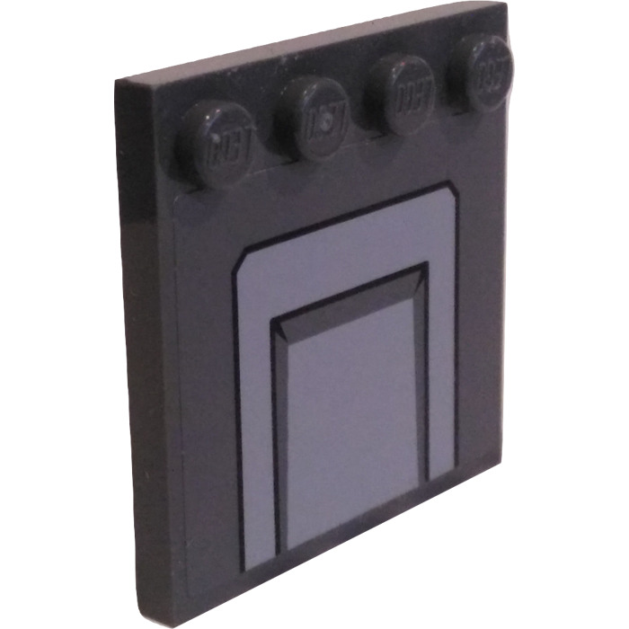 LEGO Tile 4 x 4 with Studs on Edge with AT-TE Armor Plate Sticker (6179 ...