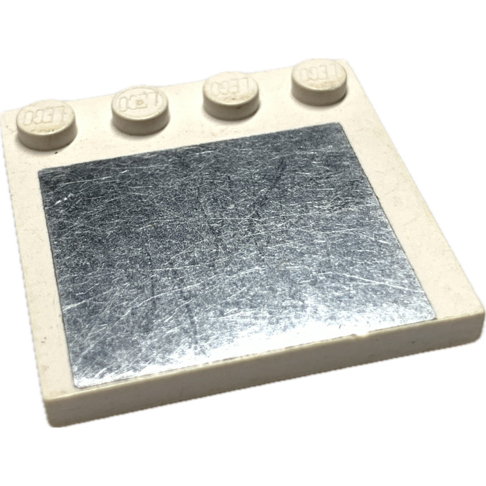 LEGO Tile 4 x 4 with Studs on Edge with Mirror Sticker (6179) | Brick ...