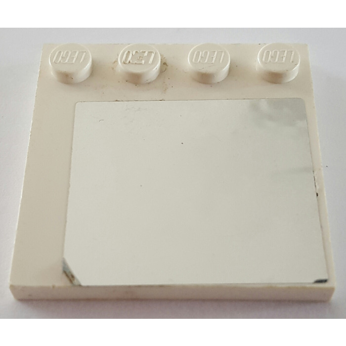 LEGO Tile 4 x 4 with Studs on Edge with Mirror Sticker (6179) | Brick ...