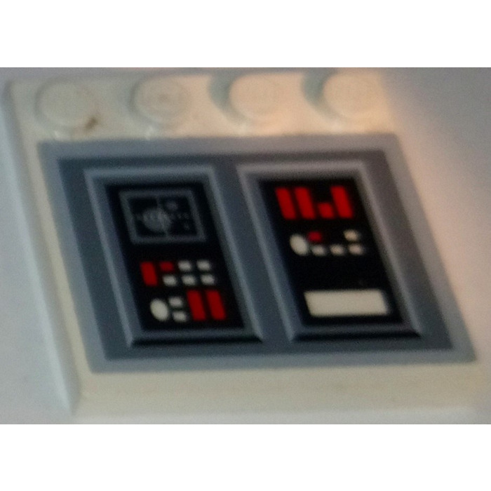 LEGO Tile 4 x 4 with Studs on Edge with SW Imperial Star Destroyer ...