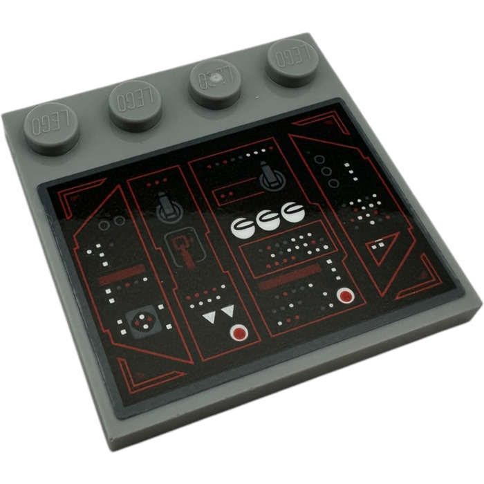 LEGO Tile 4 x 4 with Studs on Edge with SW Millennium Falcon Control ...