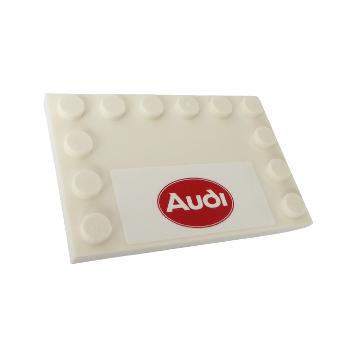 LEGO Tile 4 x 6 with Studs on 3 Edges with Audi Sticker (6180) | Brick ...