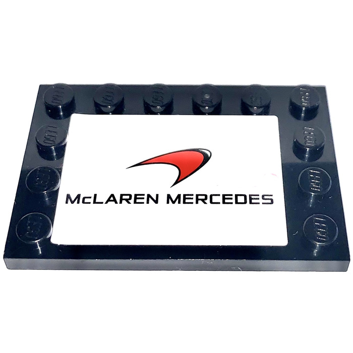 LEGO Tile 4 x 6 with Studs on 3 Edges with McLaren Mercedes Sticker ...