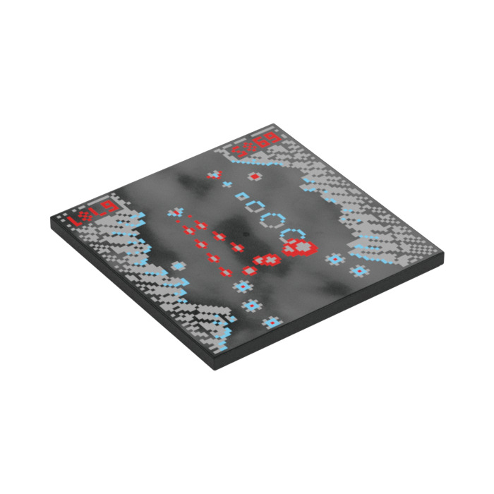 LEGO Tile 6 x 6 with Arcade Game Screen with Bottom Tubes (10202 / ...