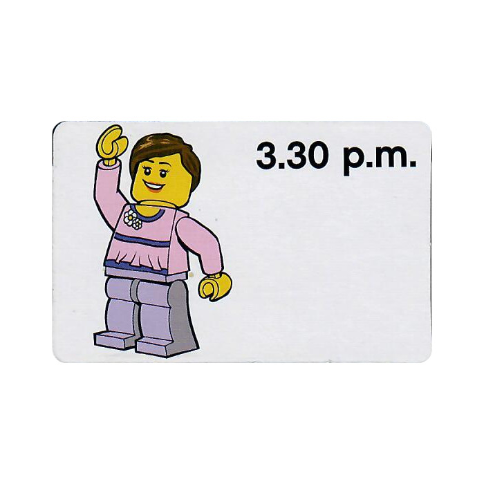LEGO Time Teacher Activity Card, girl - 03.30 p.m. | Brick Owl - LEGO ...