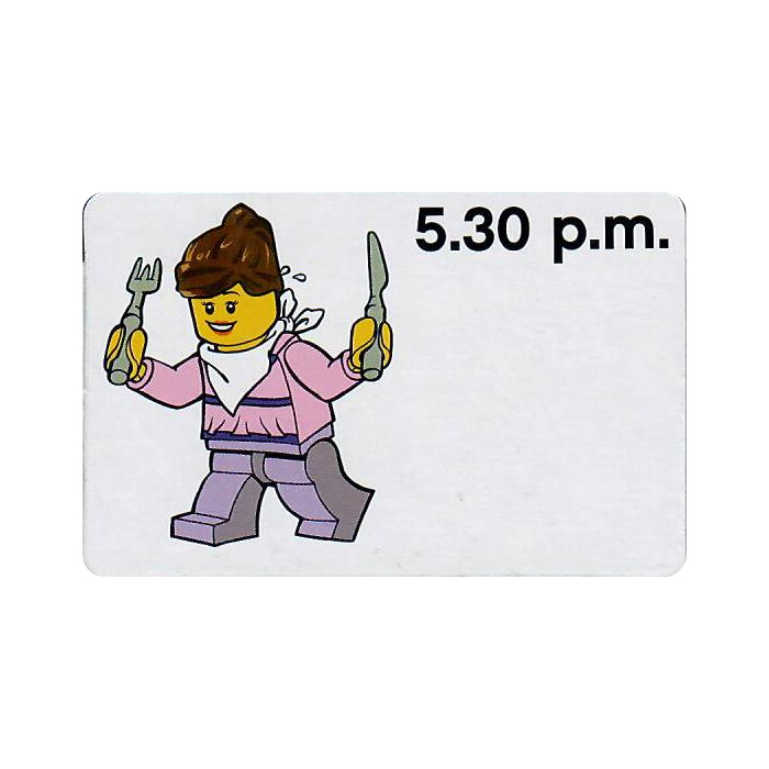 LEGO Time Teacher Activity Card, girl - 05.30 p.m. | Brick Owl - LEGO ...