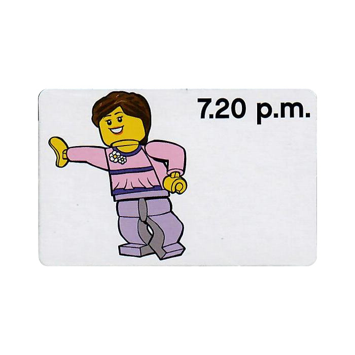 LEGO Time Teacher Activity Card, girl - 07.20 p.m. | Brick Owl - LEGO ...
