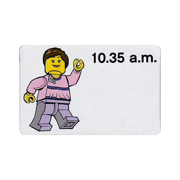 LEGO Time Teacher Activity Card, girl - 10.35 a.m. | Brick Owl - LEGO ...