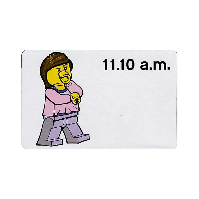 LEGO Time Teacher Activity Card, girl - 11.10 a.m. | Brick Owl - LEGO ...