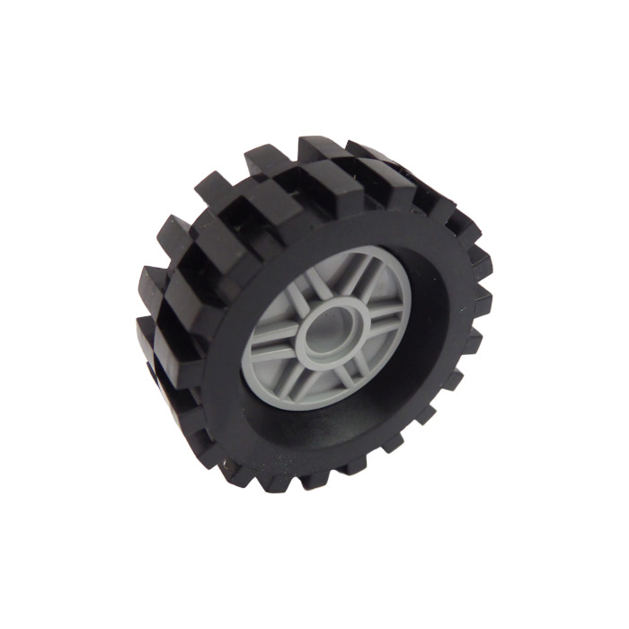 LEGO Tire 30 x 10.5 with Ridges Inside with Rim Narrow Ø18 x 7 and Pin ...