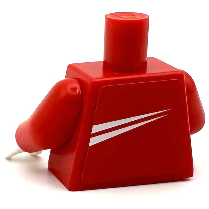 LEGO Torso with Ferrari Stickers on front and white lines on back (973 ...