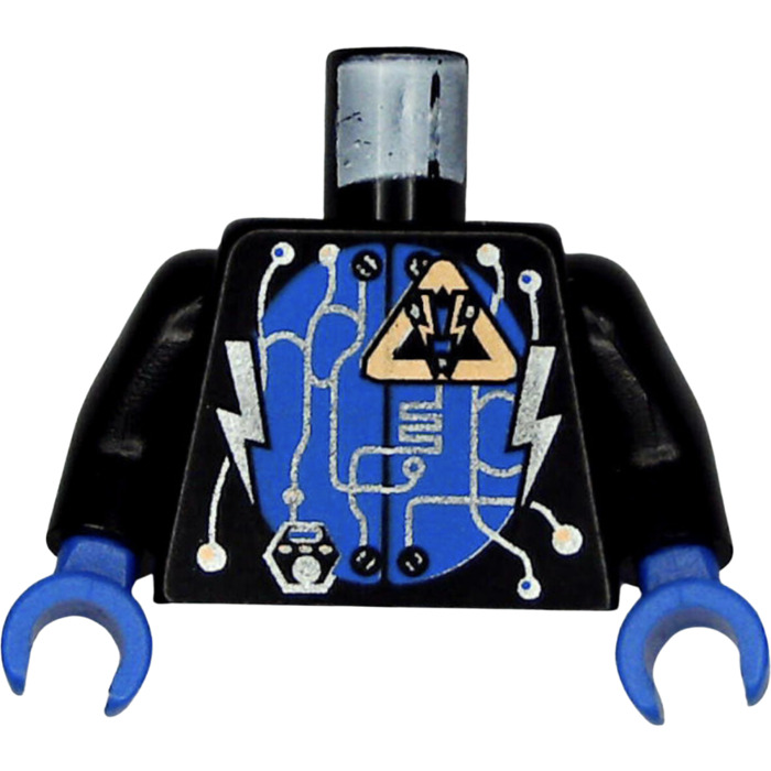 LEGO Torso with Insectoids Silver Circuits (973) | Brick Owl - LEGO ...