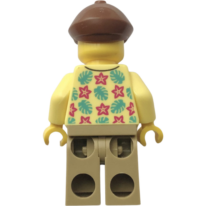 LEGO Tourist with Beard and Reddish Brown Flat Cap Minifigure | Brick Owl