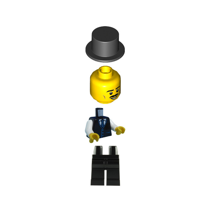 LEGO Tourist with Top Hat Minifigure | Brick Owl - LEGO Marketplace