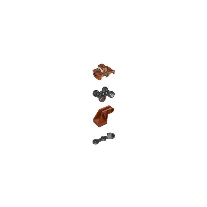 LEGO Tow Mater with Dark Orange Hook Base Duplo Figure | Brick Owl ...