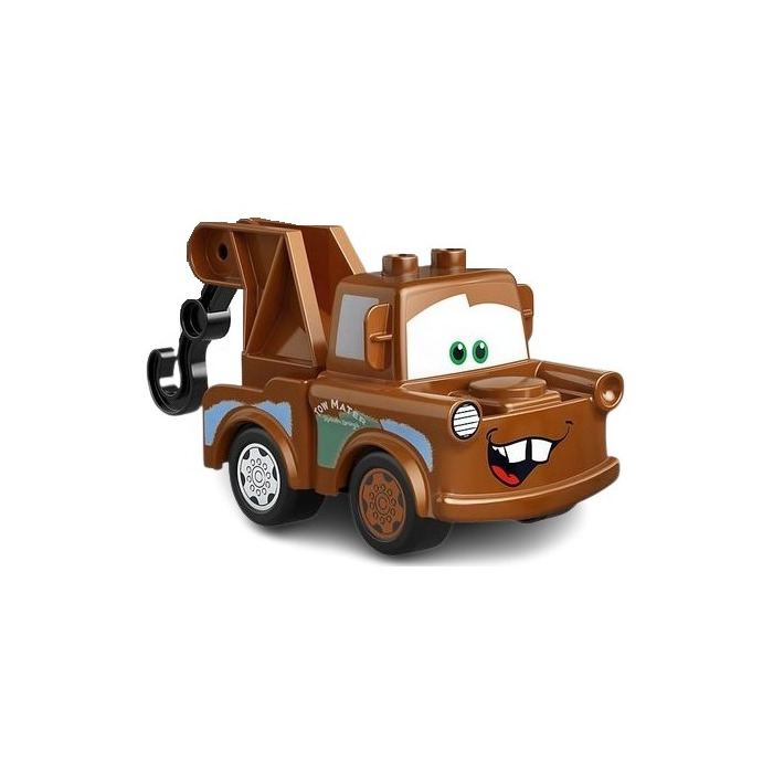 LEGO Tow Mater with Dark Orange Hook Base Duplo Figure | Brick Owl ...