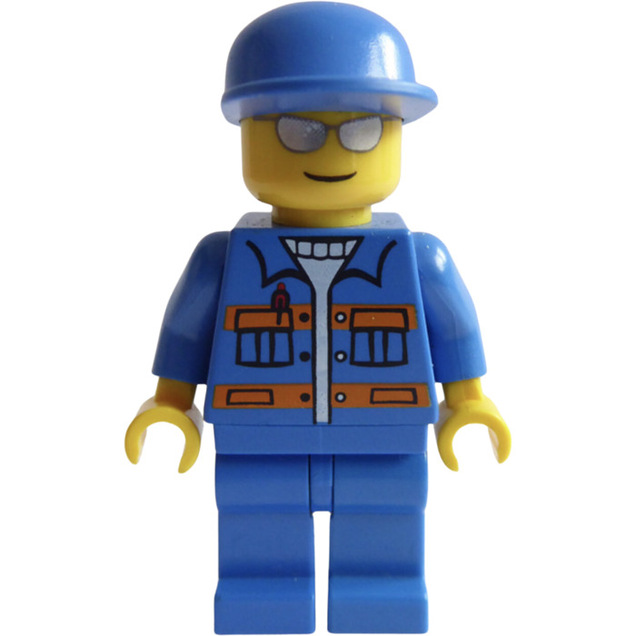 LEGO Tow Truck Driver with Silver Sunglasses Minifigure | Brick Owl ...