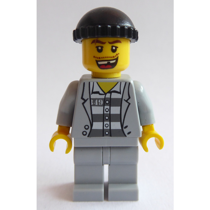 LEGO Town Prisoner With 49 On Stripped Top Minifigure | Brick Owl ...