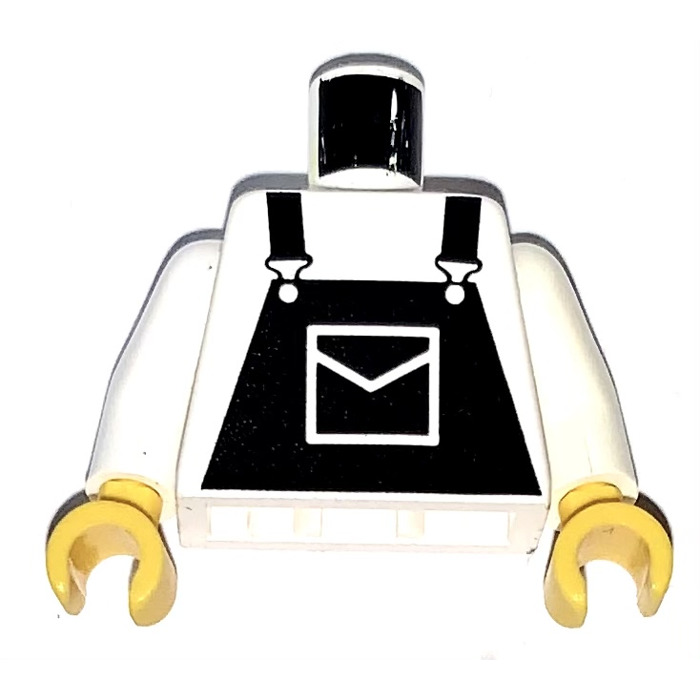 LEGO Town Torso with Black Bib Overalls (3814) | Brick Owl