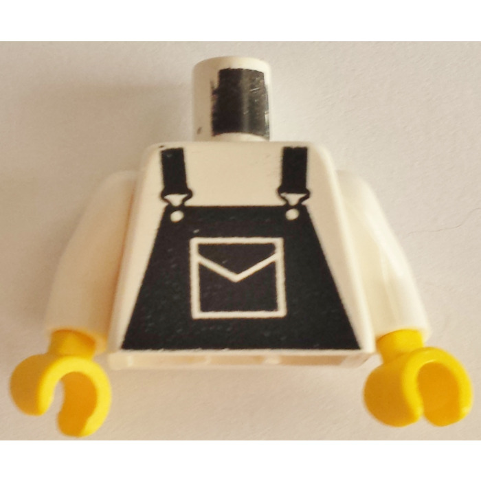 LEGO Town Torso with Black Bib Overalls (3814) | Brick Owl
