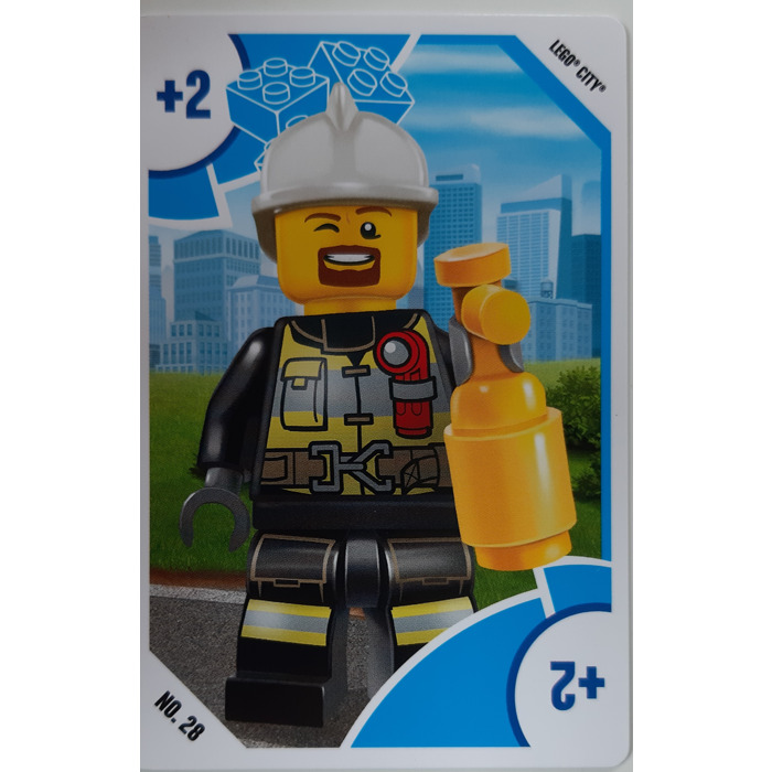 LEGO Toys R Us trading card - 28 - City - Fireman | Brick Owl - LEGO ...