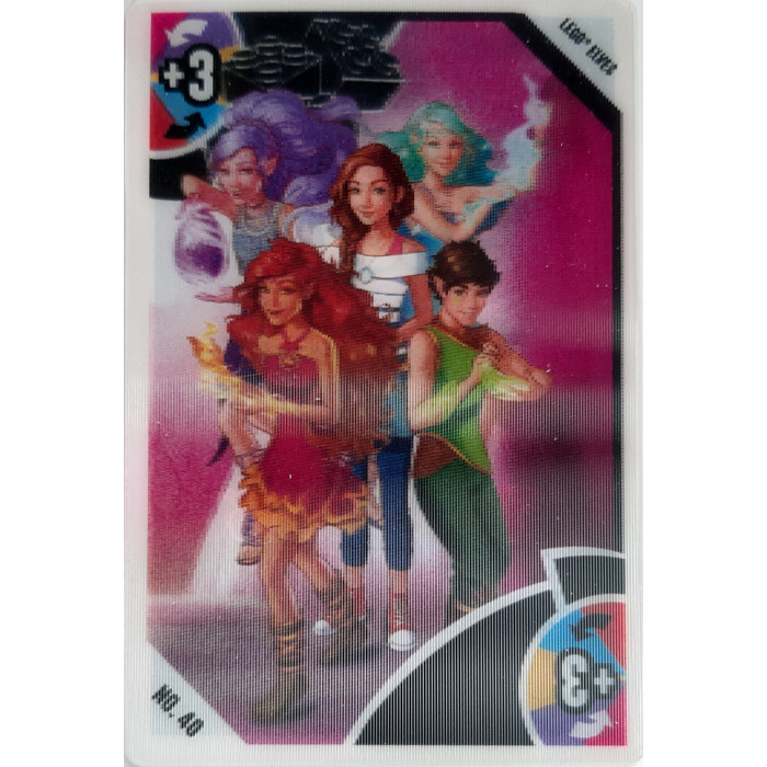 LEGO Toys R Us trading card - 40 - Elves - Team Elves (Lenticular print ...