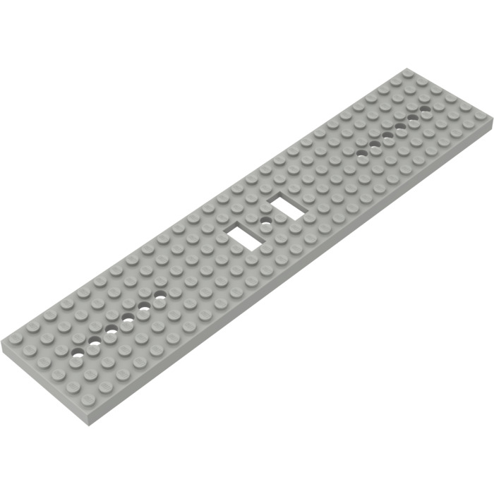 LEGO Train Base 6 x 28 with 2 Rectangular Cutouts and 6 Round Holes ...