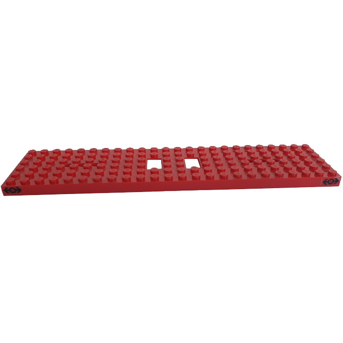LEGO Train Chassis 6 x 24 x 0.7 with Black Train Logos Sticker with 3 ...