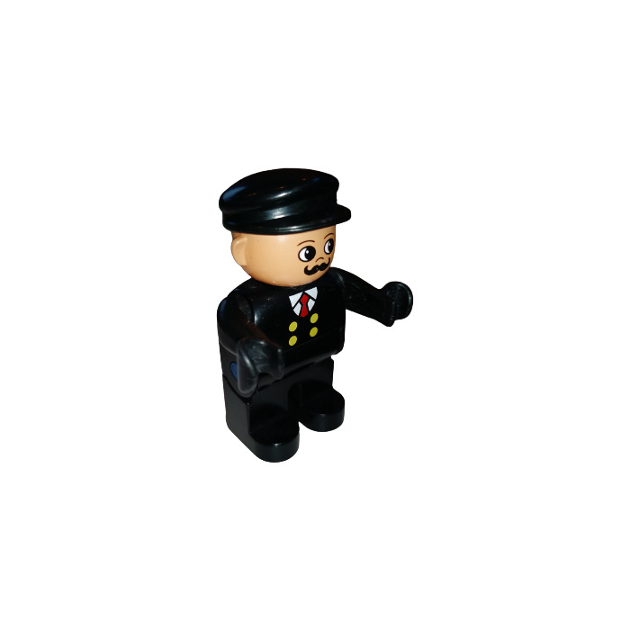 LEGO Train Conductor with Black Suit Duplo Figure | Brick Owl - LEGO ...