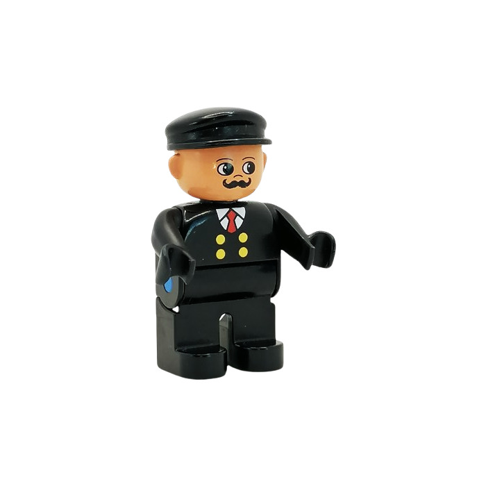 LEGO Train Conductor with Black Suit Duplo Figure | Brick Owl - LEGO ...