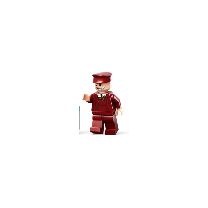 LEGO Train Conductor with Dark Red Uniform and Light Flesh Head ...