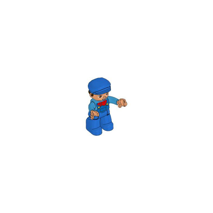 LEGO Train Driver with Blue Overalls and Cap Duplo Figure | Brick Owl ...