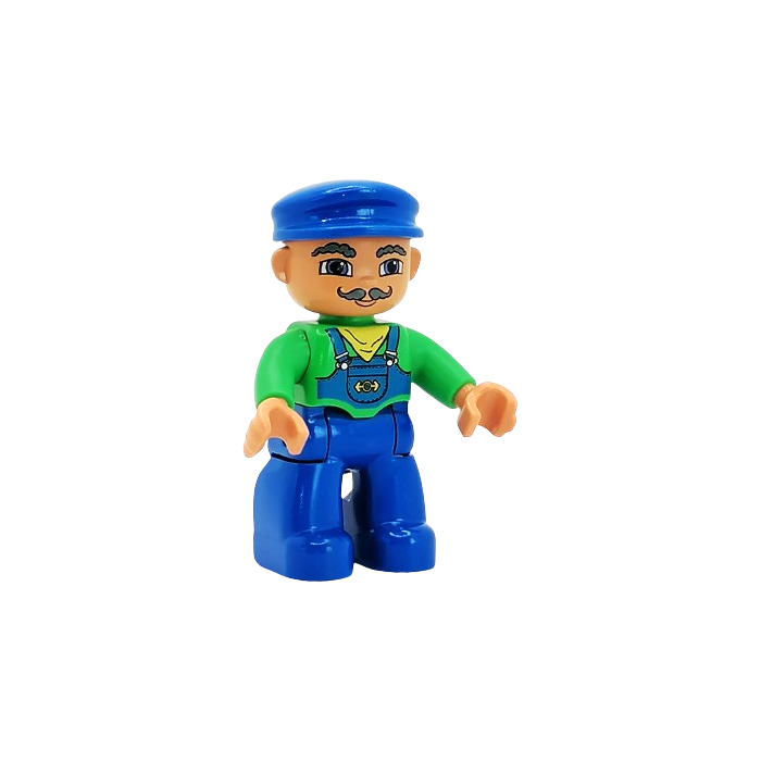 LEGO Train Engineer with Blue Overalls Duplo Figure | Brick Owl - LEGO ...