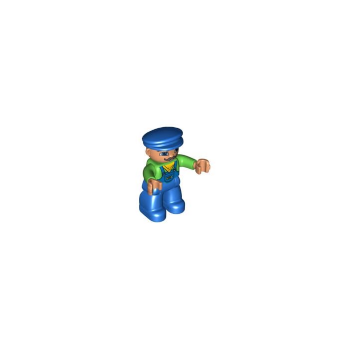 LEGO Train Engineer with Blue Overalls Duplo Figure | Brick Owl - LEGO ...