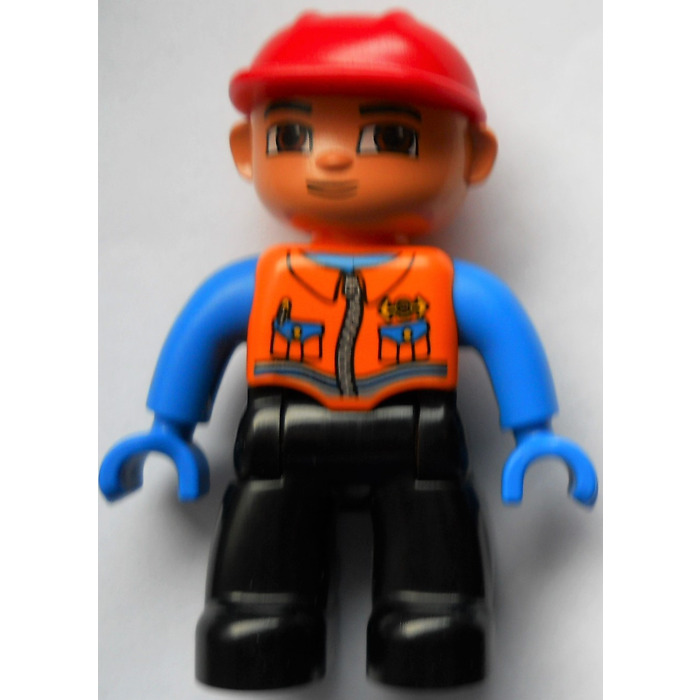 LEGO Train Engineer with Orange Vest Duplo Figure | Brick Owl - LEGO ...