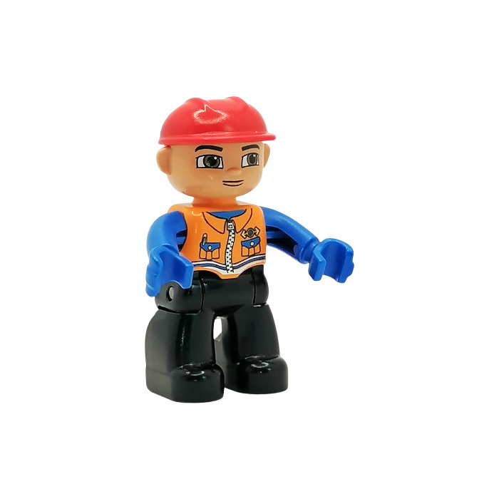 LEGO Train Engineer with Orange Vest Duplo Figure | Brick Owl - LEGO ...